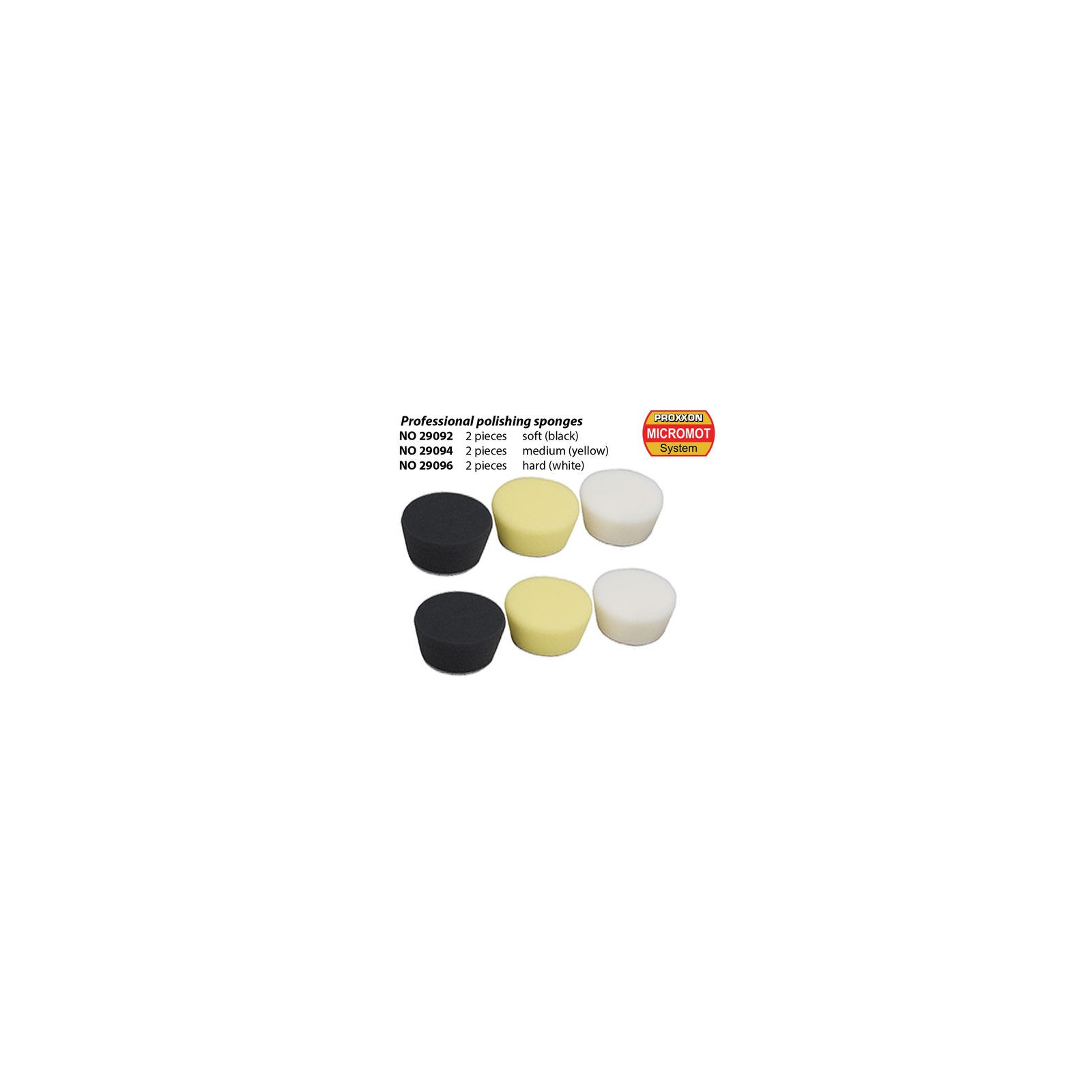2 Eponges de polissage professionnelles SOFT (noire)