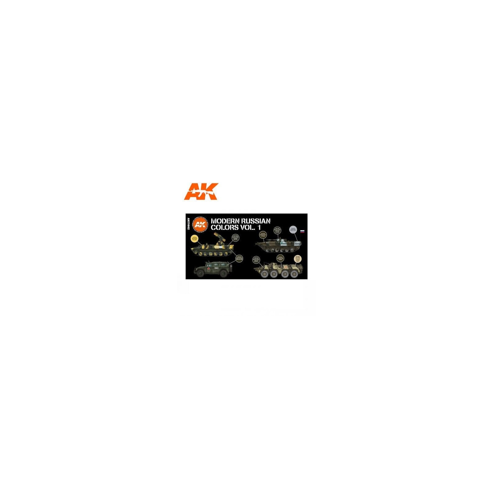 AK11662 MODERN RUSSIAN Colors Vol.1 (Acrylic Paint Set)
