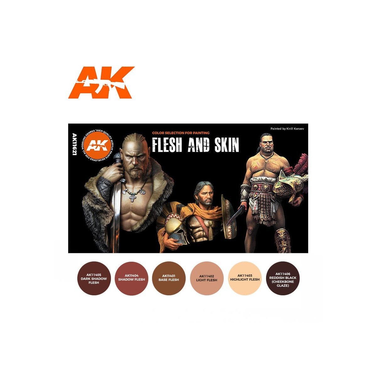 AK11621 Flesh and Skin Colors