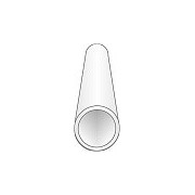 Tube de polystyrol creux rond 4,8mm - Sachet de 4 pièces