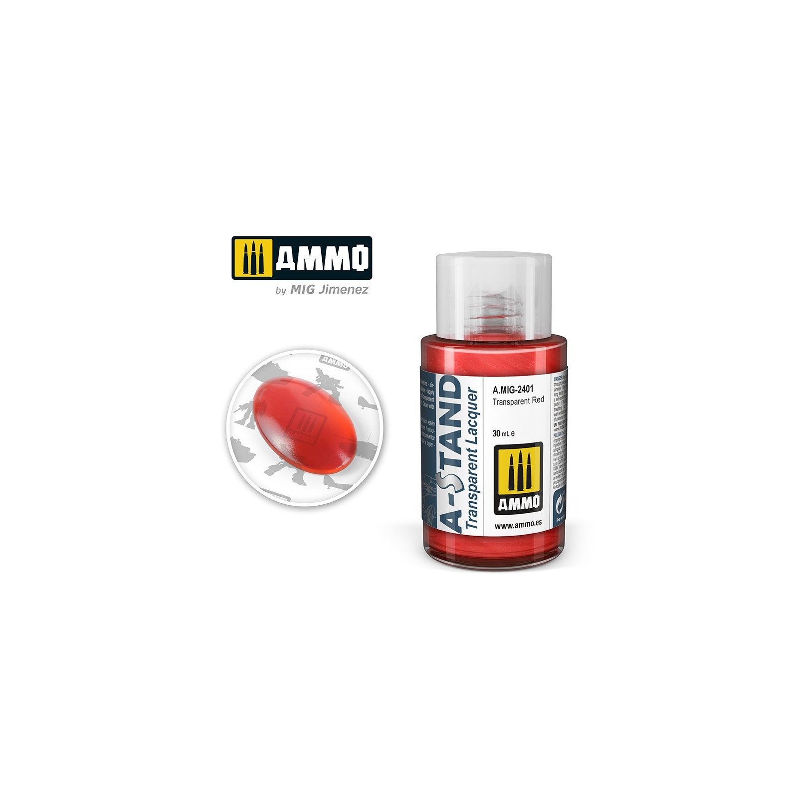 Transparent Rouge A-STAND