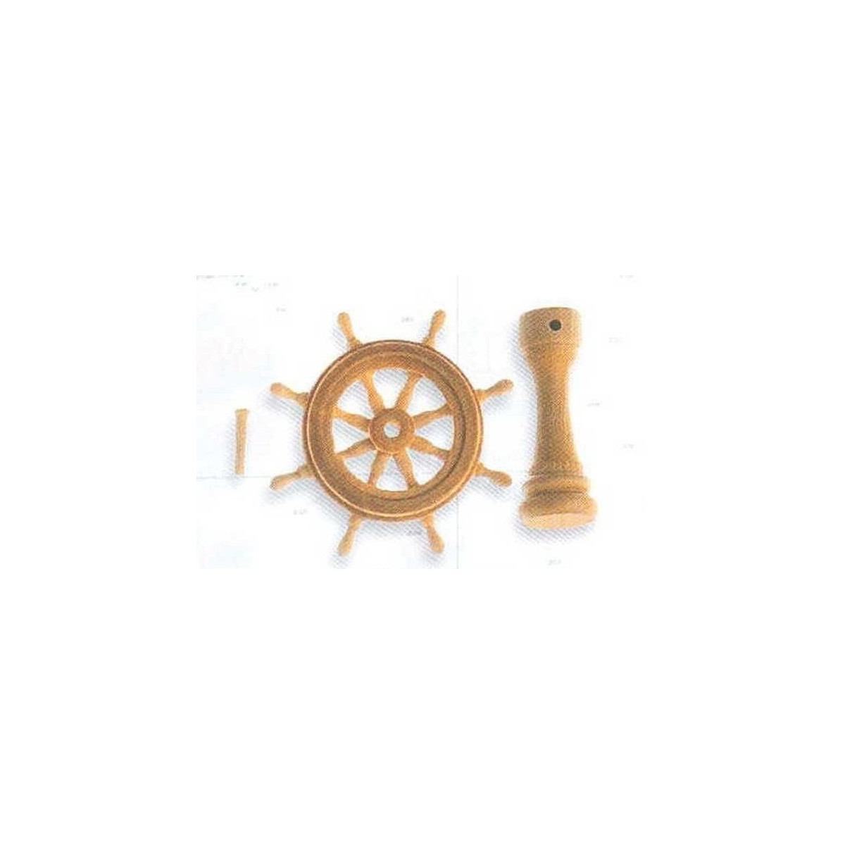 Roue de Gouvernail de 30mm en Bois
