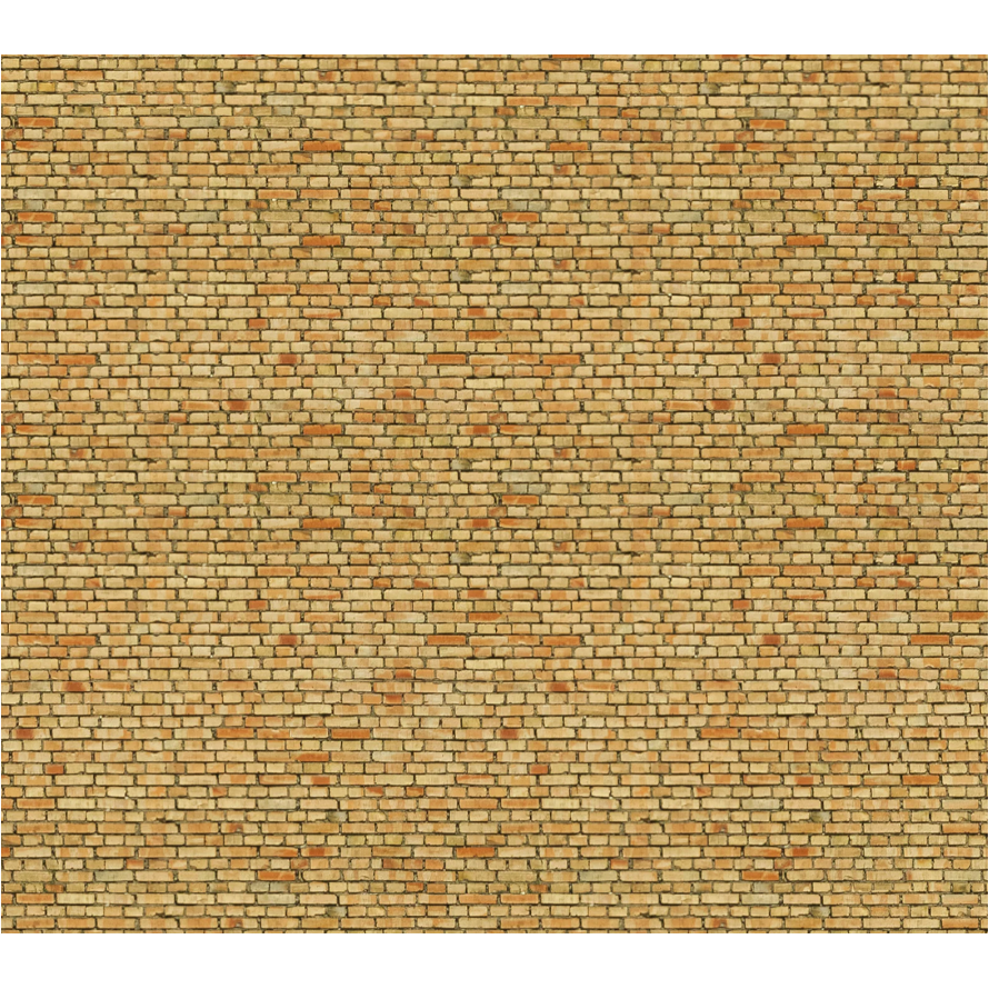 HO/ Mur de brique beige
