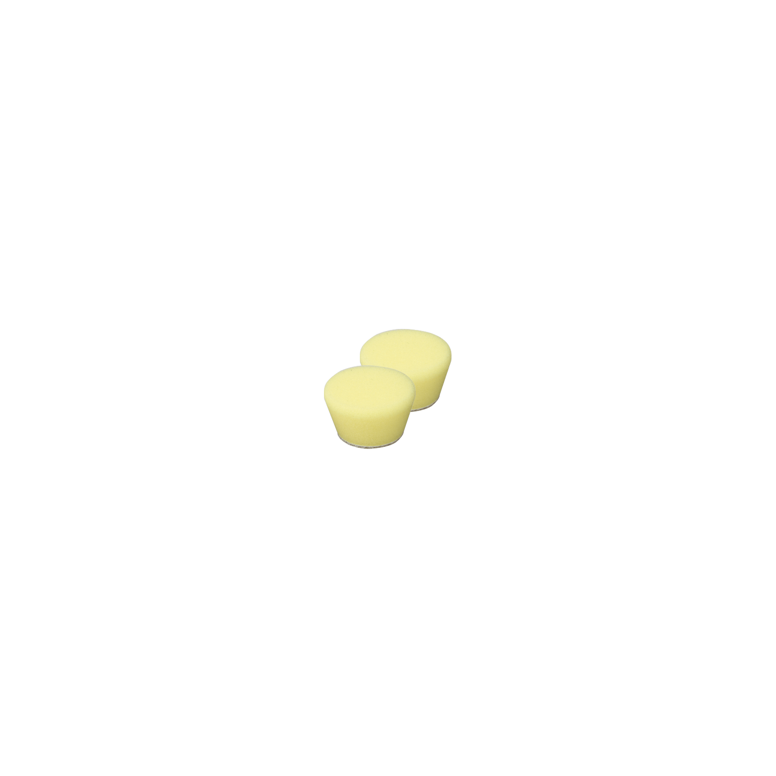 2 Eponges de polissage professionnelles MEDIUM (jaune)