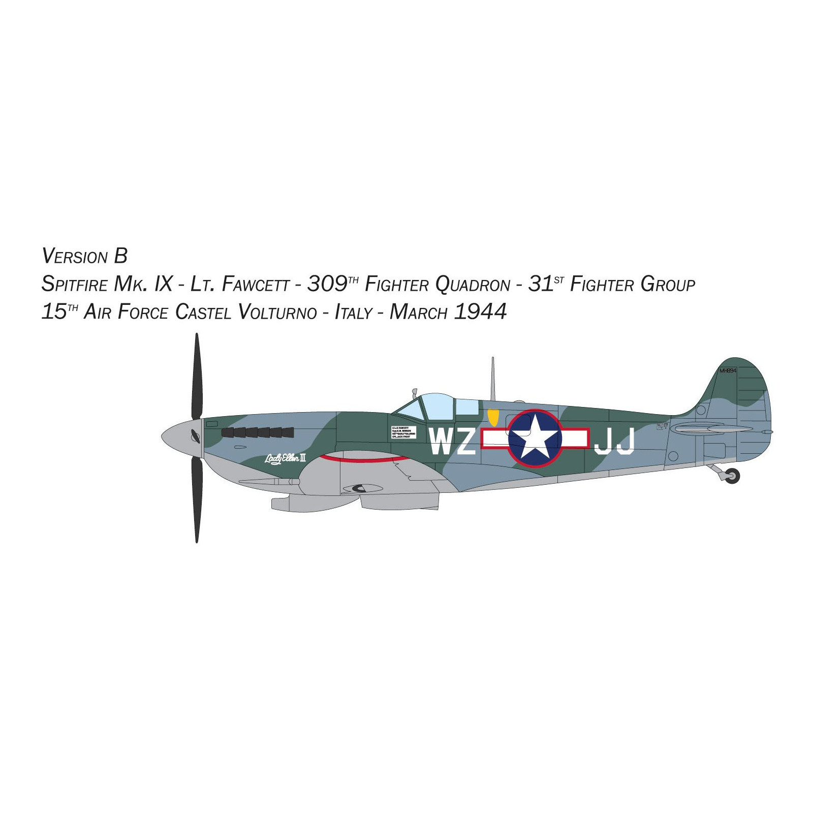 Model Set Spitfire Mk.IX 1/72