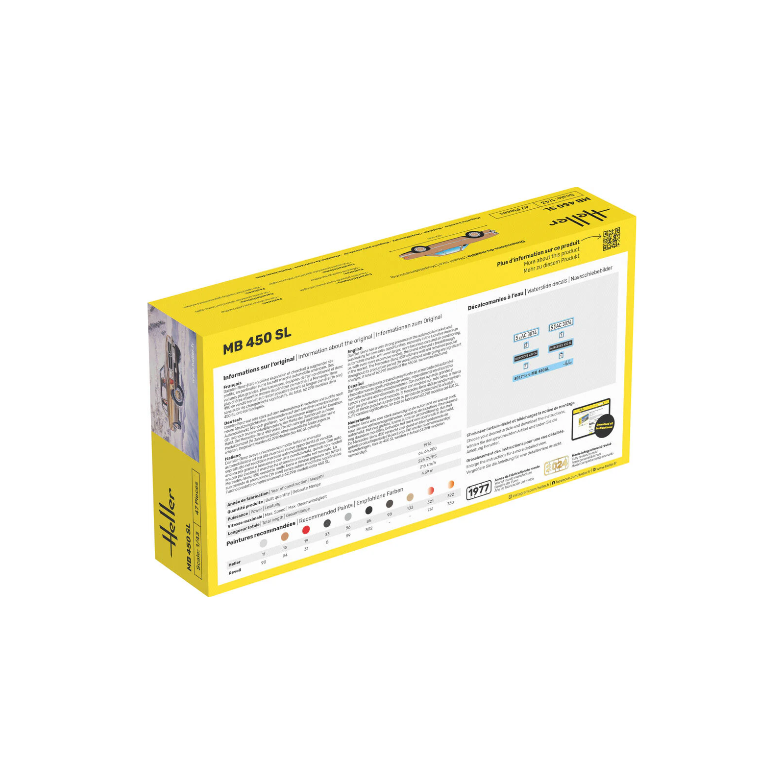 STARTER KIT MB 450 SL 1/43