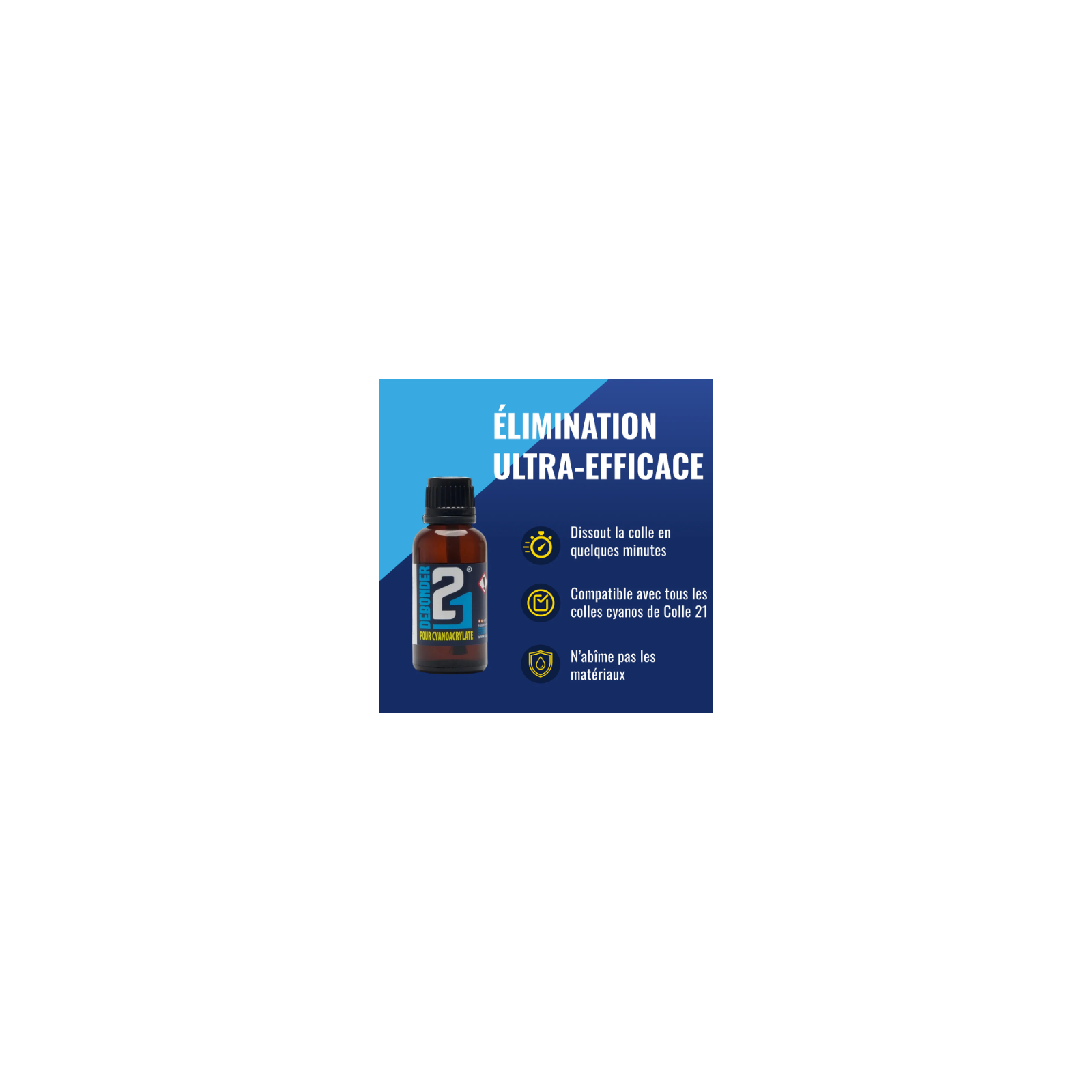 Dissolvant pour Colle Cyanoacrylate 30ml