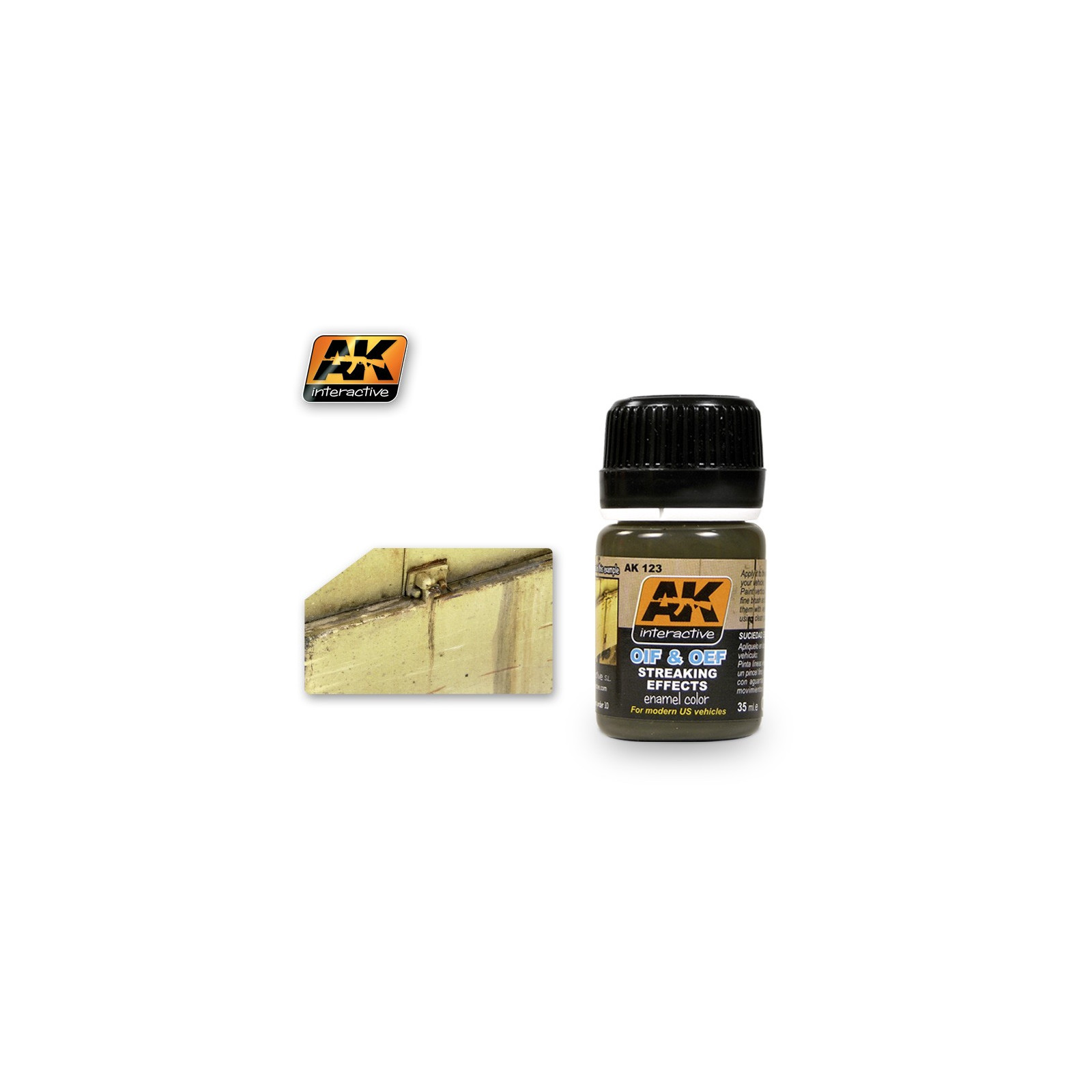 AK123 OIL & OEF Streaking Effects (enamel color)