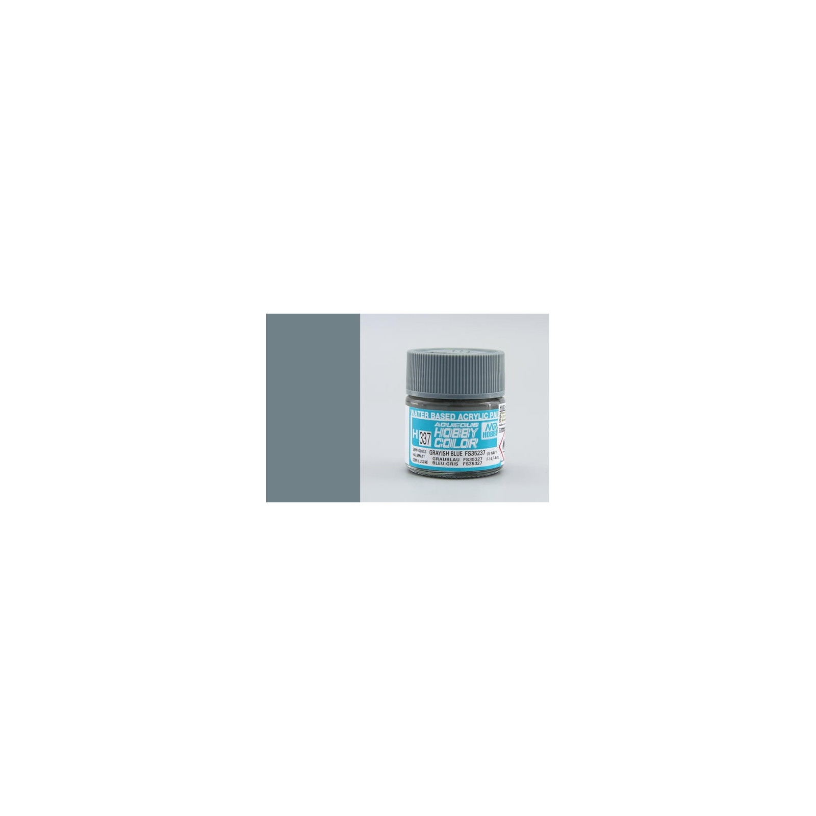 GUNZE H337 GRIS BLEU FS35237 SATINE