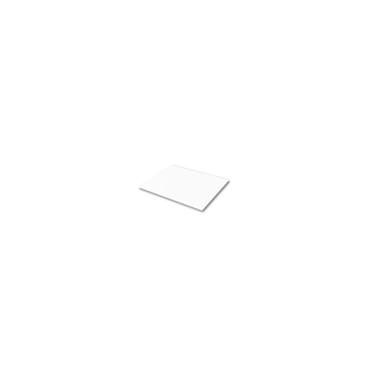 Plaques de styrène blanche opaque format 200x530 mm - 2 plaques