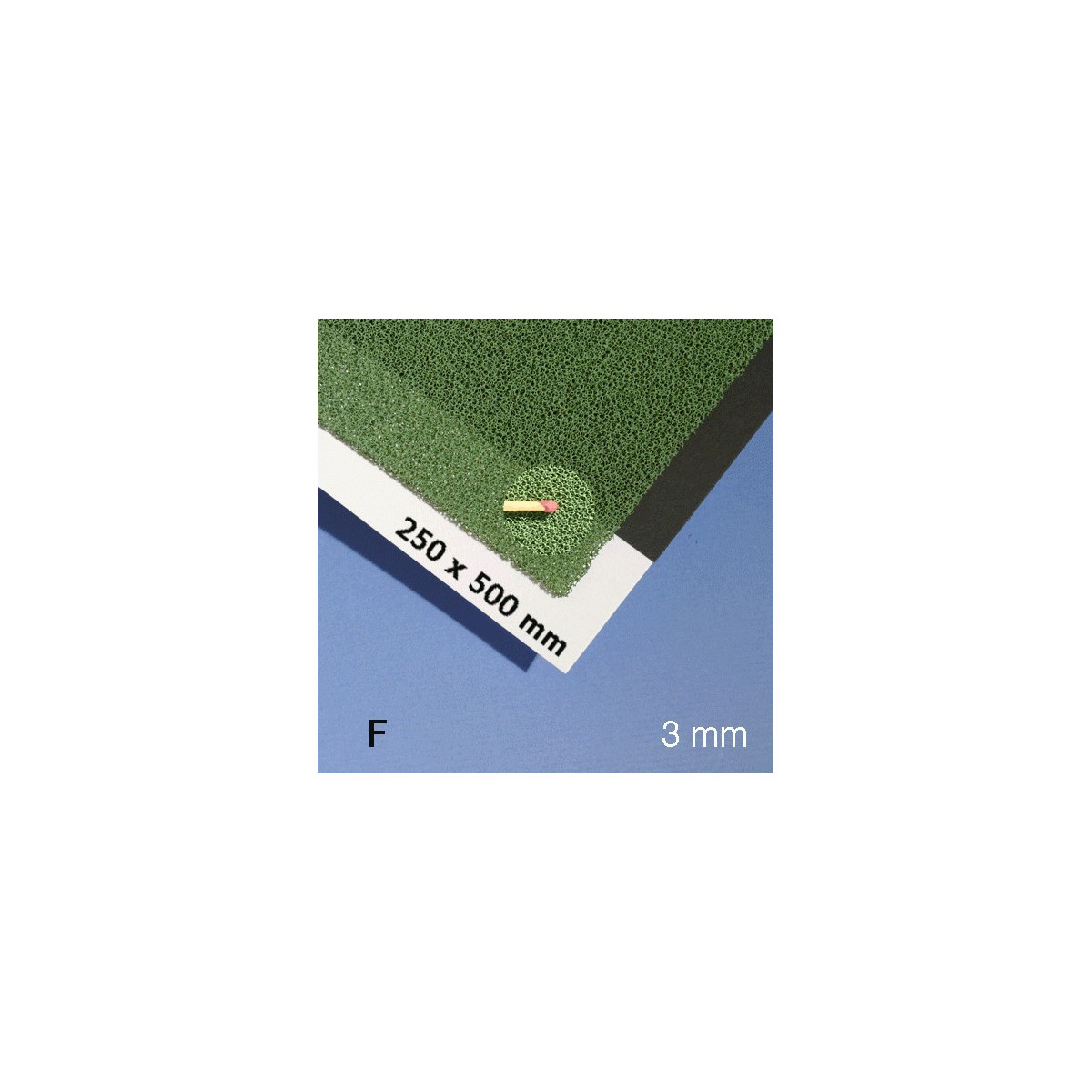 Mousse pour végétation, 500 x 250 x 3 mm pour maquettes d'architecture