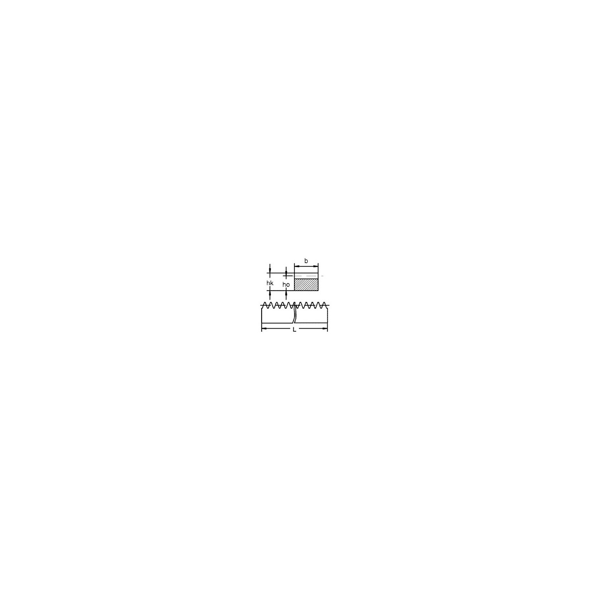 Crémaillère en POM denture droite module 0,5 Crémaillère en POM denture droite module 0,5