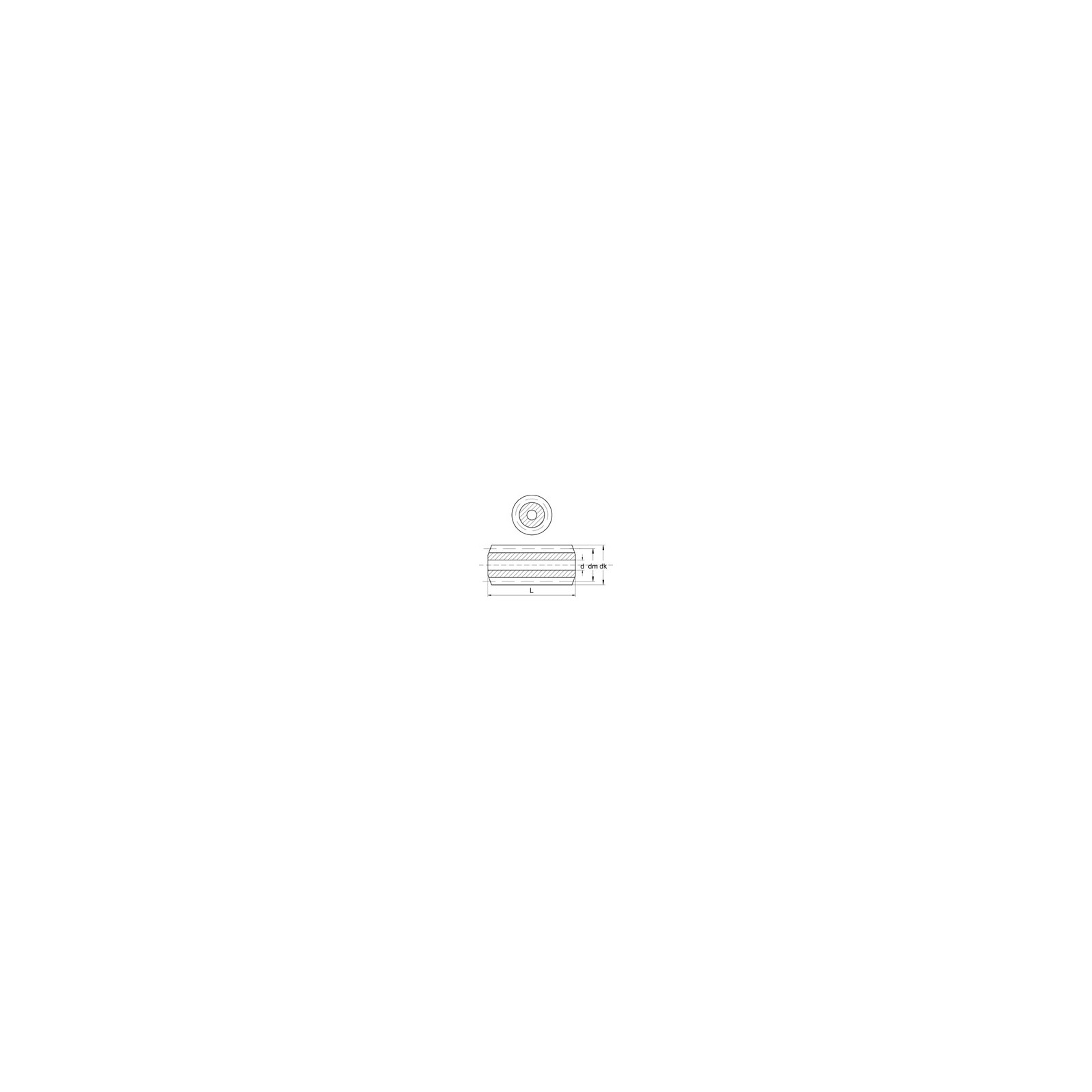 Vis sans fin module 0,5 laiton