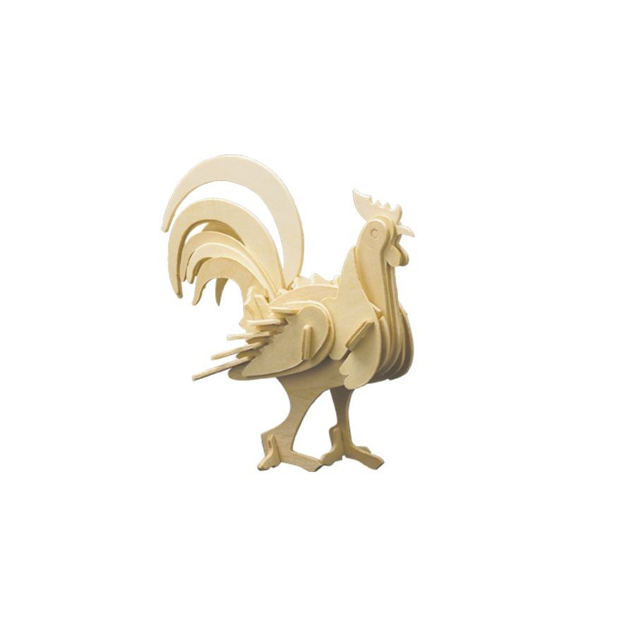 Puzzle en bois : Le coq