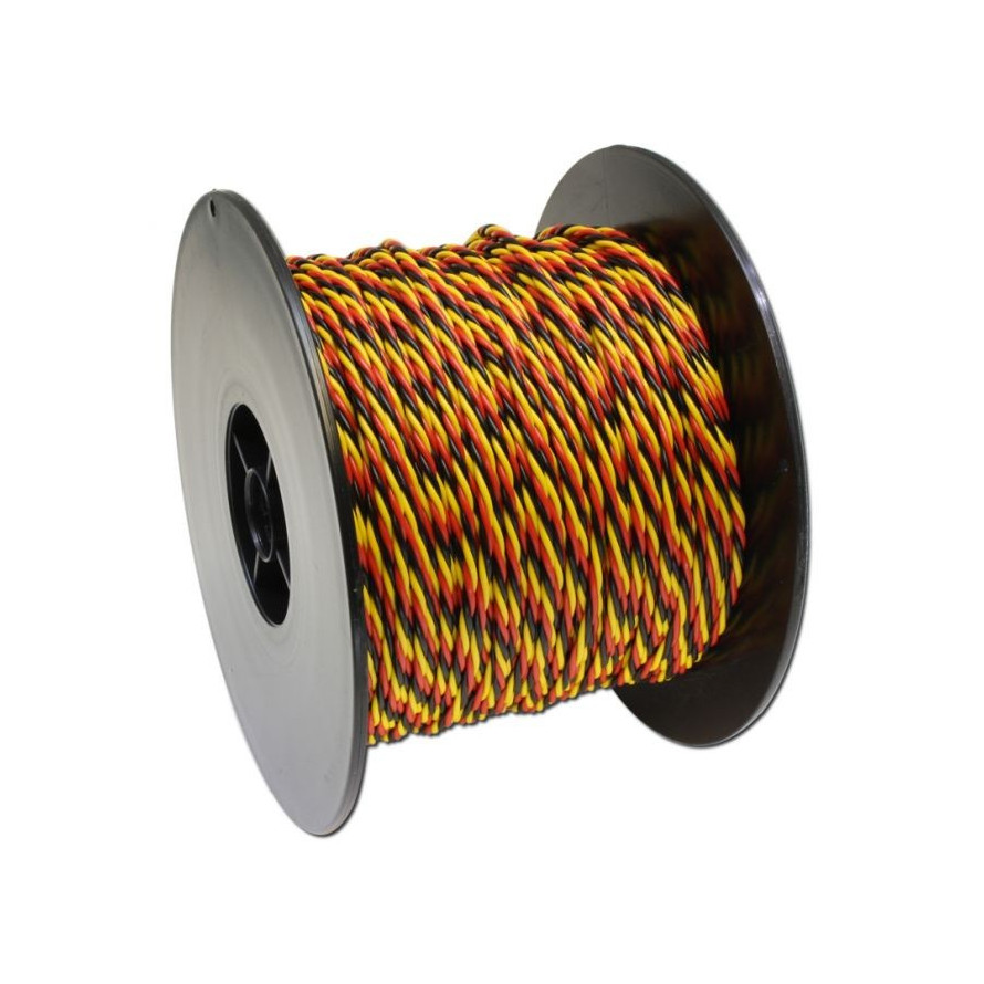 Câble MPX 3x0,5mm2 jaune rouge noir - Au mètre