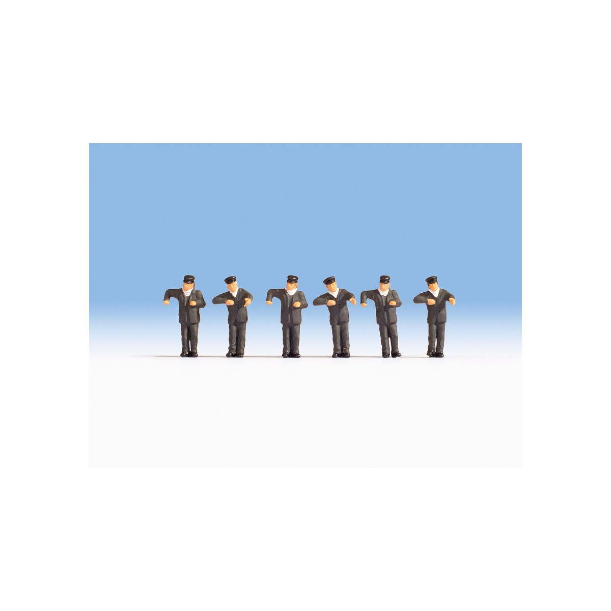 Échelle HO NOCH - Conducteurs de locomotives : 6 figurines